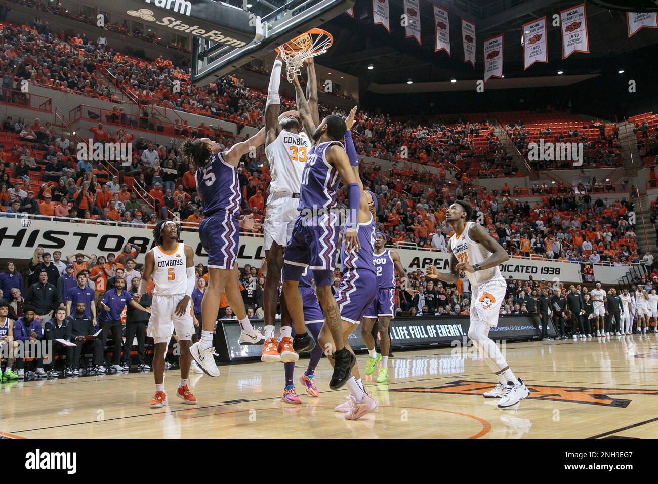 STILLWATER, OK - FEBRUARY 04: Oklahoma State Cowboys forward Moussa ...