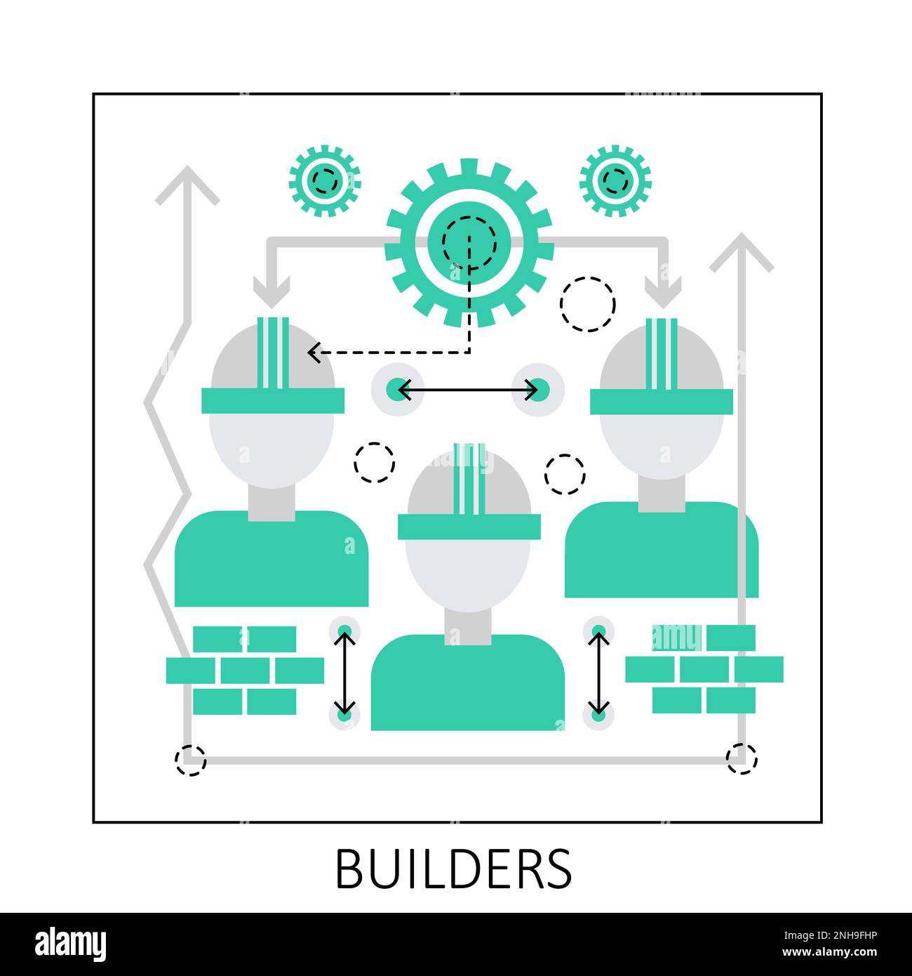 Construction builder workers. Builder engineer, professional builder ...