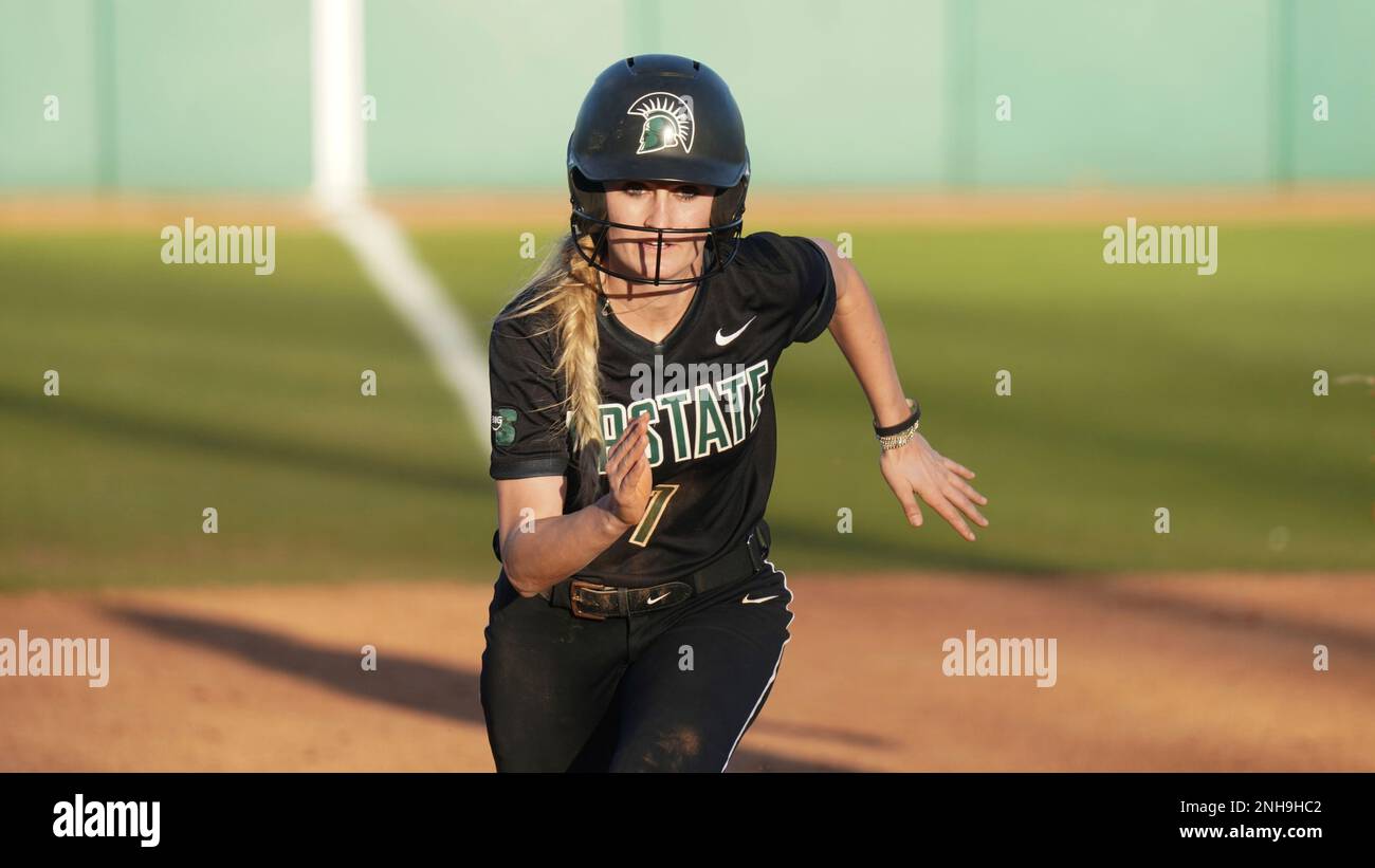 South Carolina Upstate's Sarah Price runs home during an NCAA softball ...