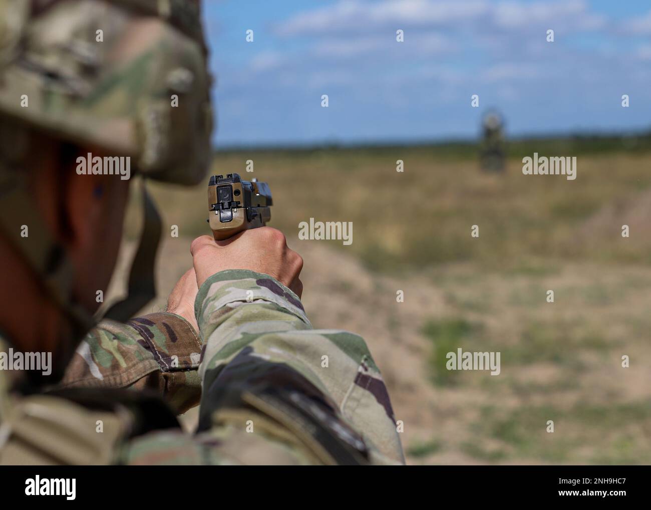U.S. Army 1st Sgt. Justin Bates, first sergeant of Forward Command Post ...