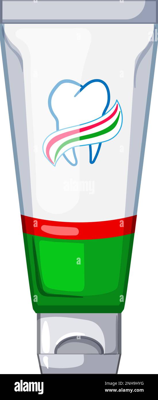 health toothpaste cartoon vector illustration sign color Stock Vector ...