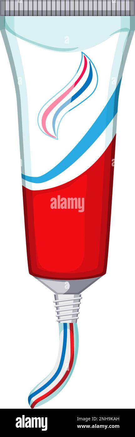 care toothpaste cartoon vector illustration sign color Stock Vector ...