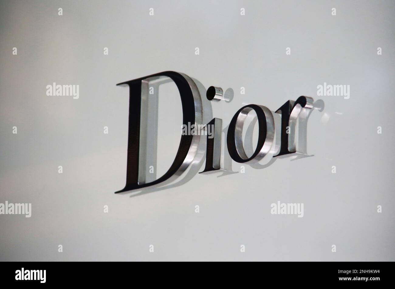 The logo of Christian Dior is seen in Shibuya Ward, Tokyo on May 29 ...