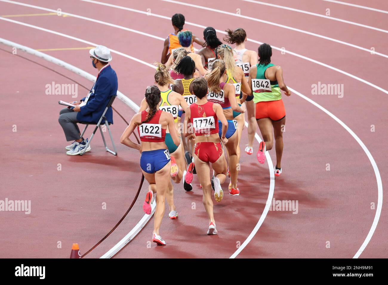 AUG 06, 2021 - Tokyo, Japan: Athletics Women's 1500m Final at the Tokyo ...