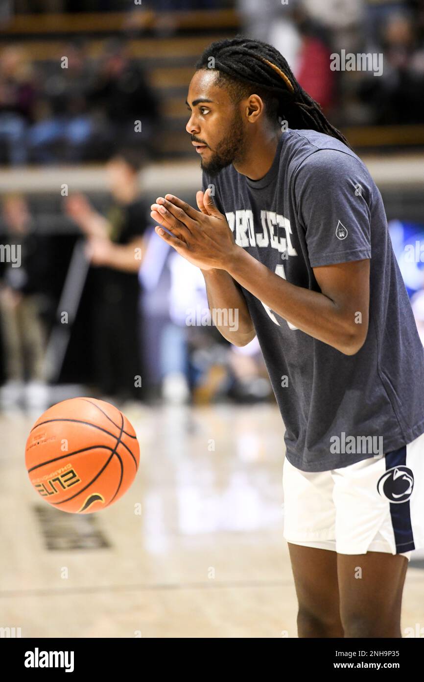 WEST LAFAYETTE, IN - FEBRUARY 01: Penn State Nittany Lions guard Evan ...