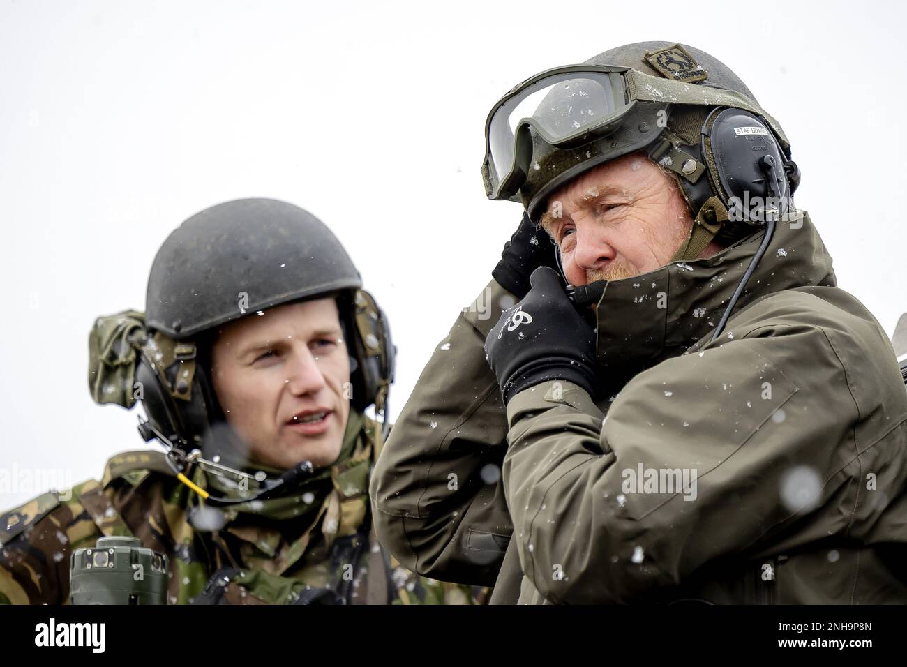 Pabrade, Lithuania. 21st Feb, 2023. PABRADE - King Willem-Alexander ...