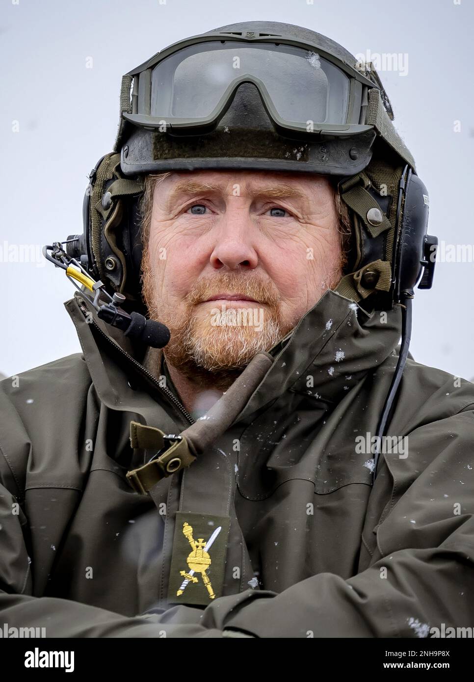 Pabrade, Lithuania. 21st Feb, 2023. PABRADE - King Willem-Alexander ...