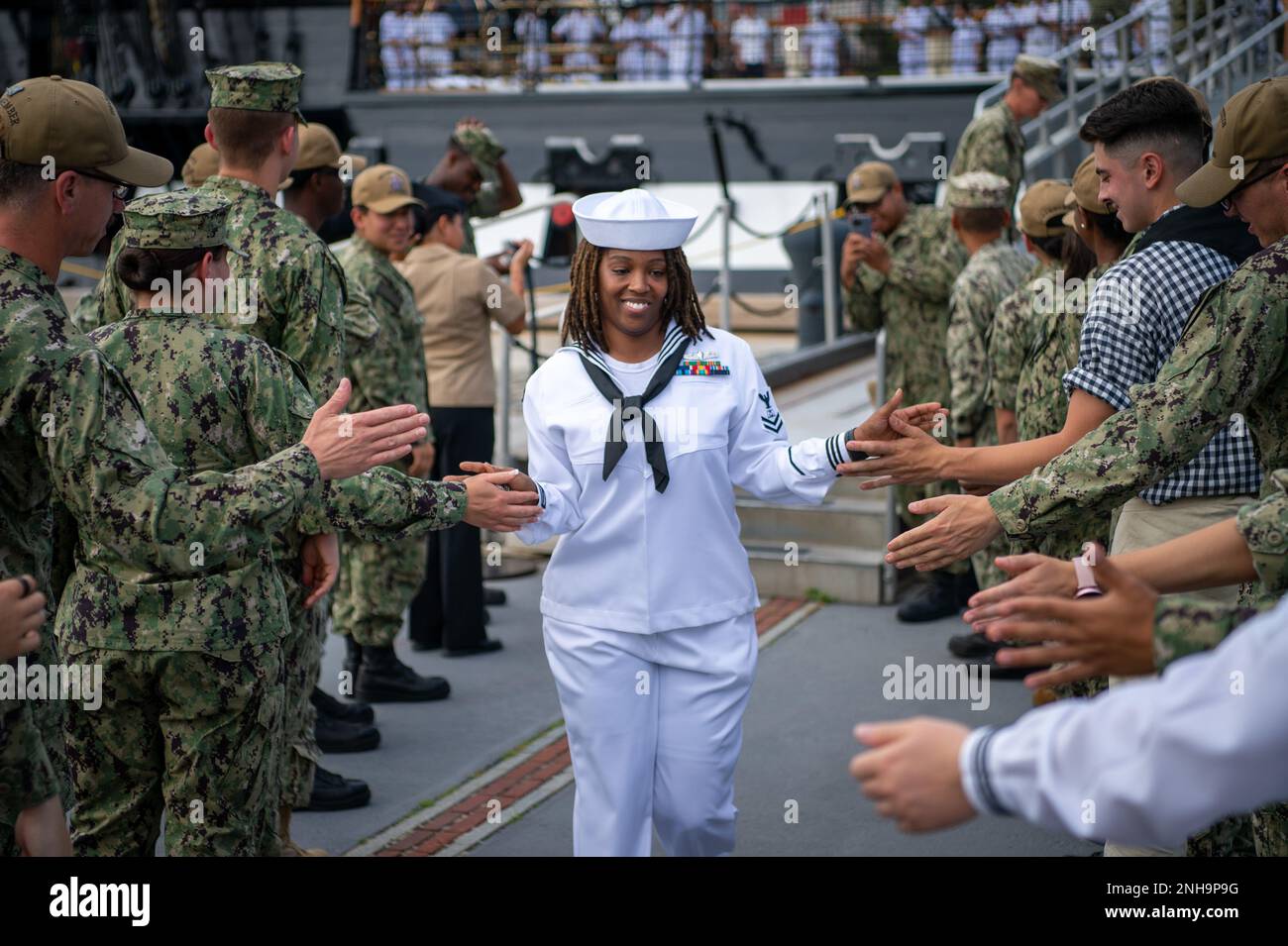 Boston (July 28, 2022) U.S. Navy Culinary Specialist 2nd Class Jaguar ...