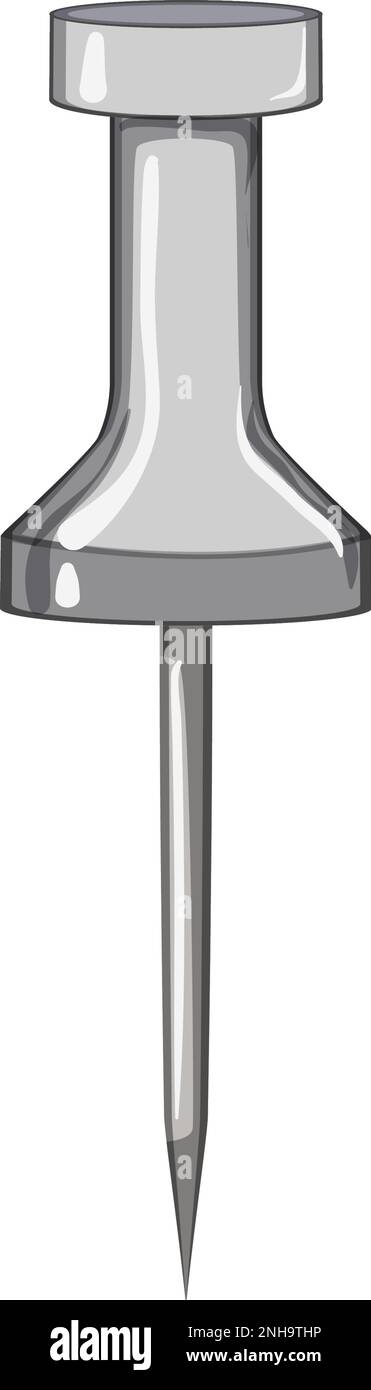 business push pin cartoon vector illustration sign Stock Vector Image ...