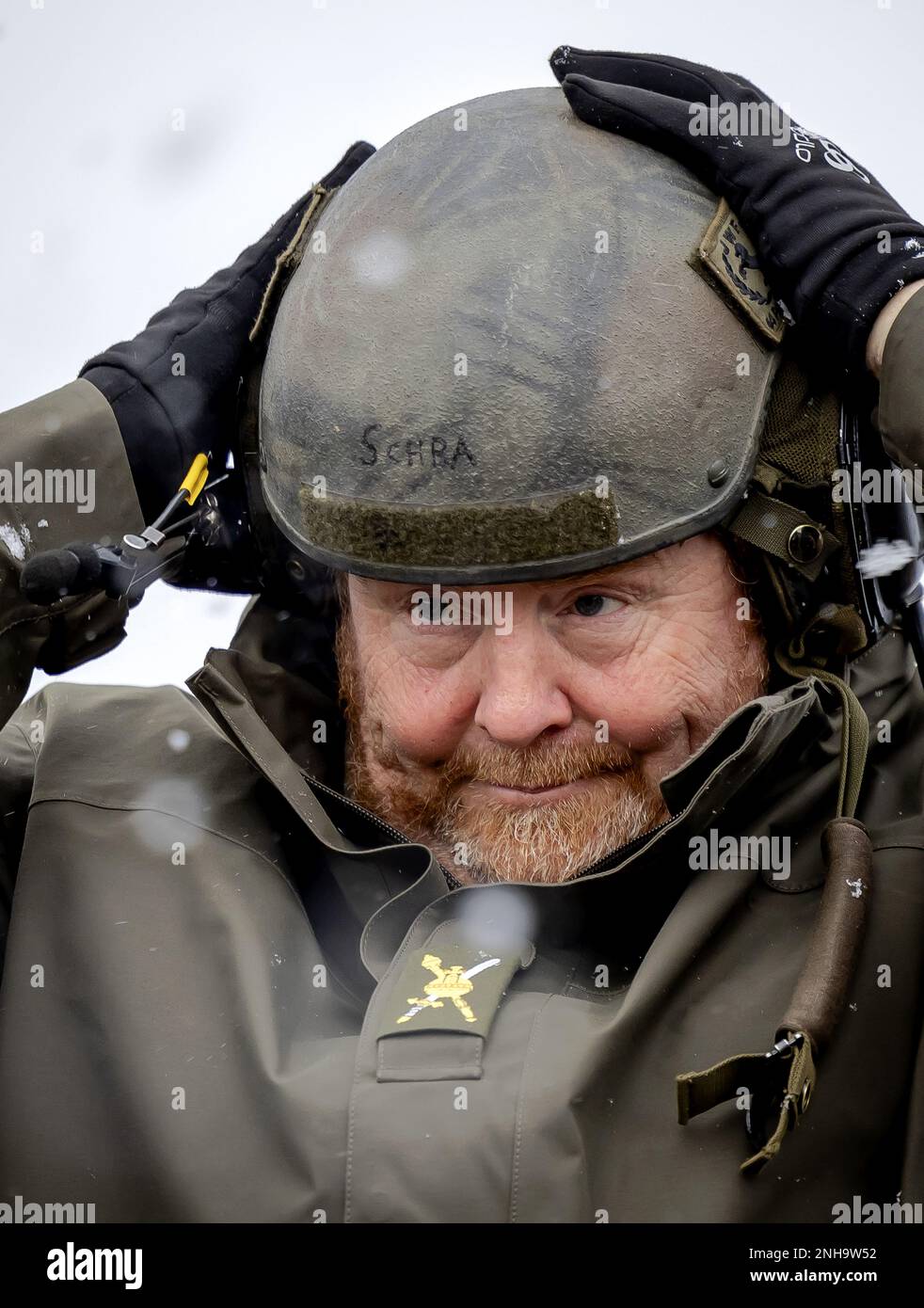 Pabrade, Lithuania. 21st Feb, 2023. PABRADE - King Willem-Alexander ...