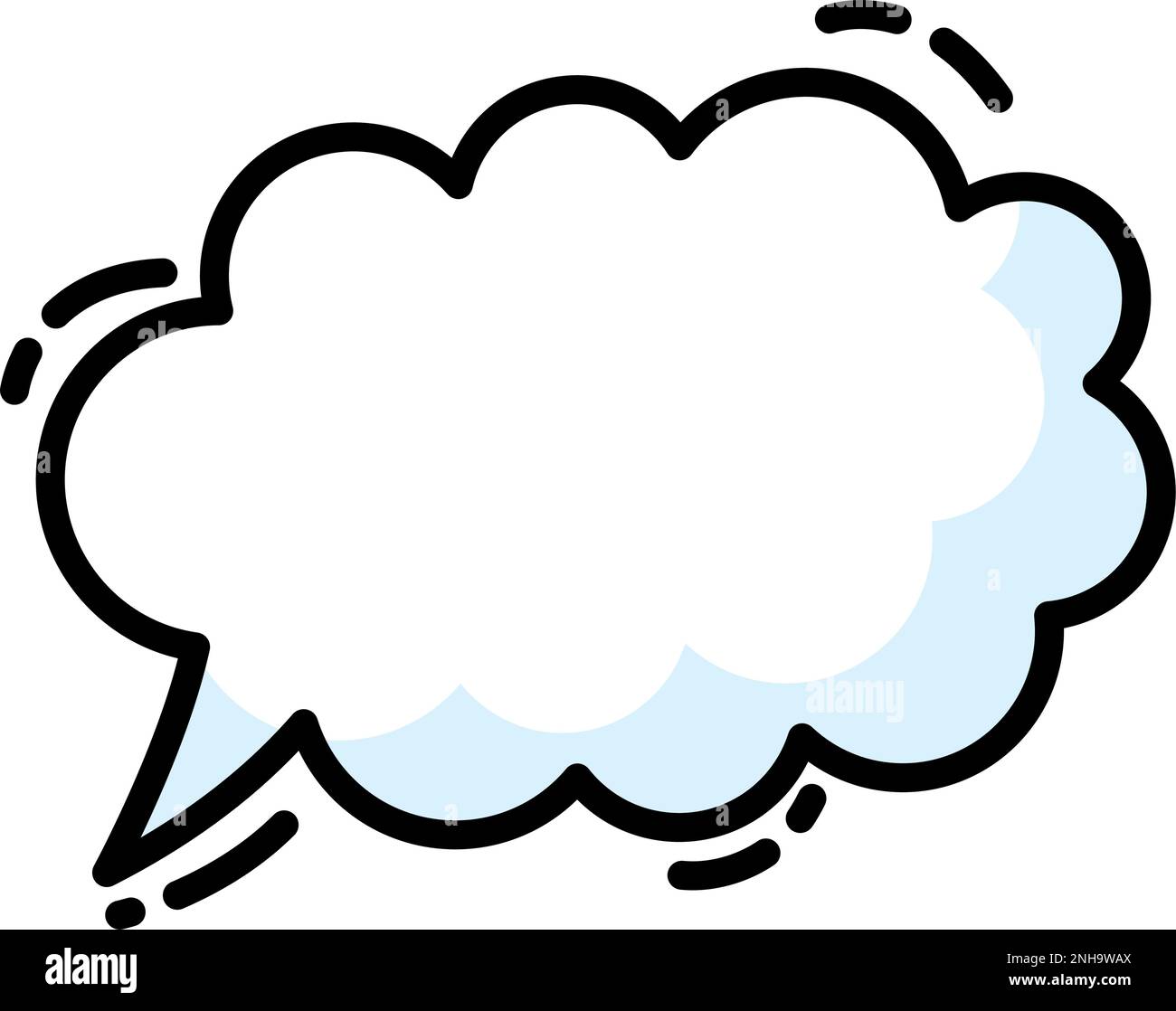 Isolated empty comic speech bubble Vector Stock Vector Image & Art - Alamy