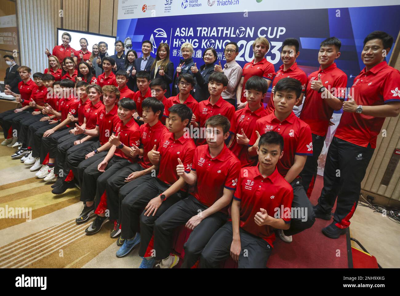2023 Asia Triathlon Cup Hong Kong presser group photo session, at ... 2023 Asia Triathlon Cup Hong Kong presser group photo session, at ...