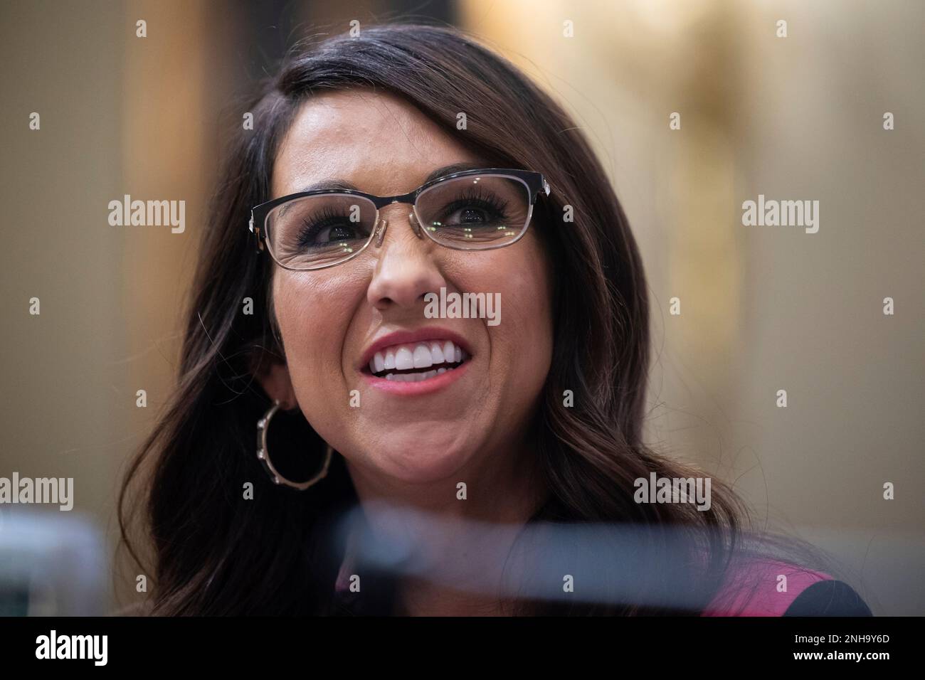 Rep. Lauren Boebert (R-Colo.) takes part in the House Natural Resources ...