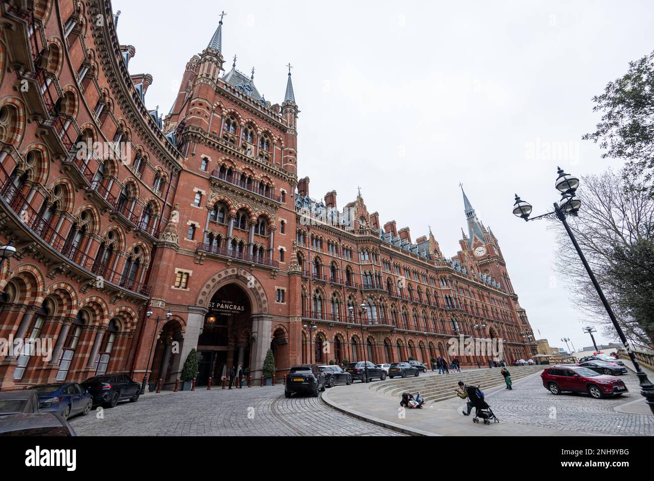 St. Pancras Renaissance London Hotel exterior details, UK Stock Photo ...