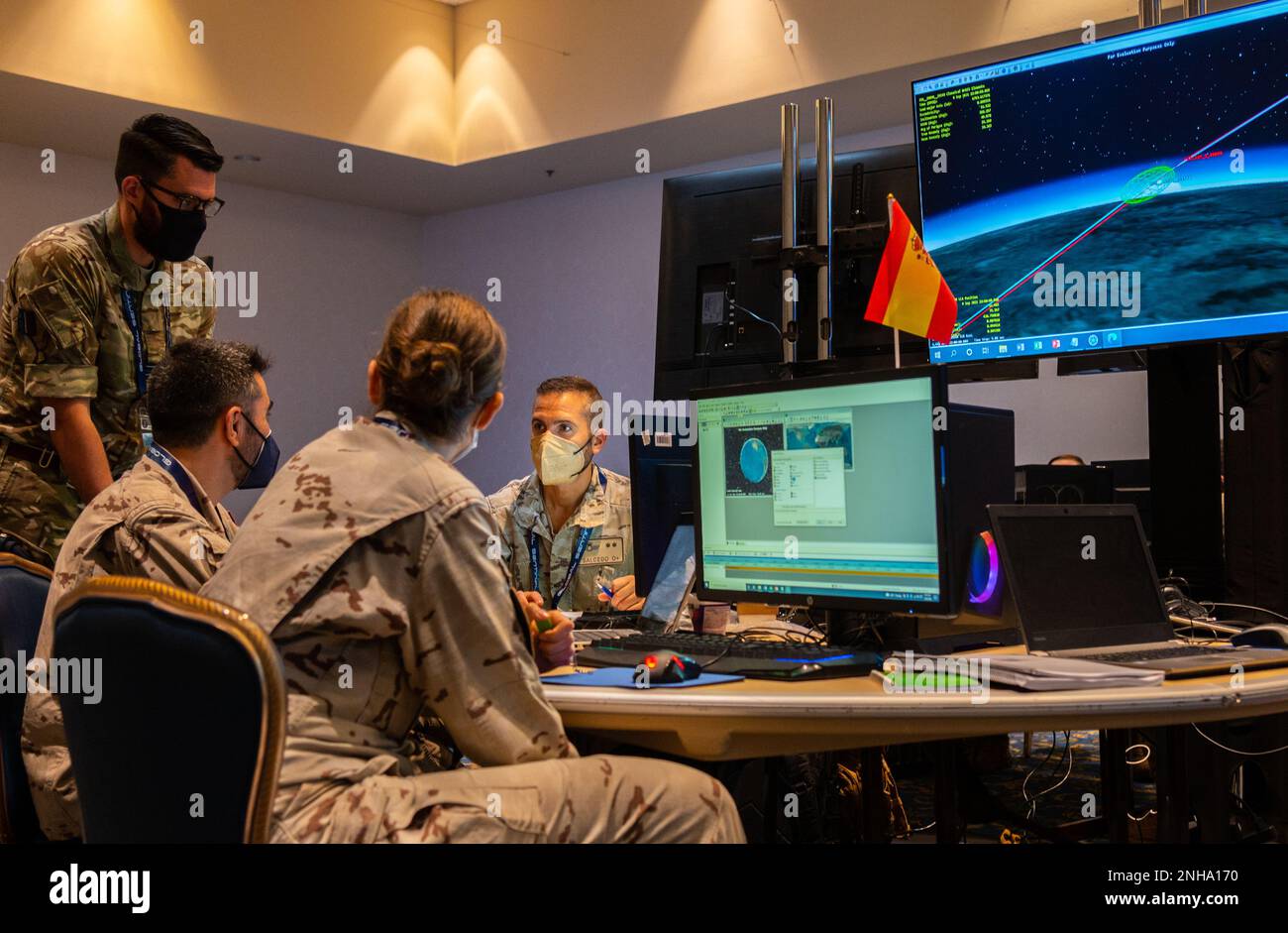 Participants from the Spanish Air and Space Force, alongside their ...