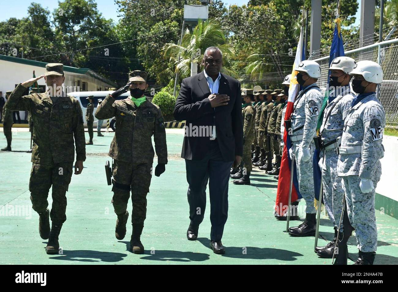 In this handout photo provided by the Command Public Information Office ...