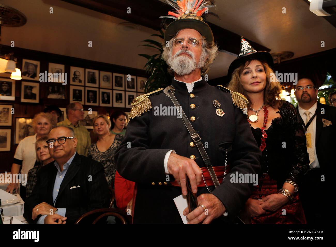 Joseph Amster dressed as Emperor Norton and Donna Huggins as Lillie ...