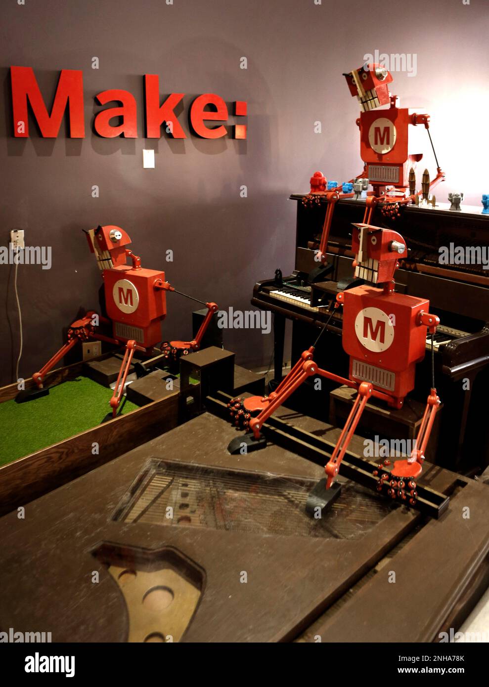Robotics constructed by the people from Make Magazine one of the ...
