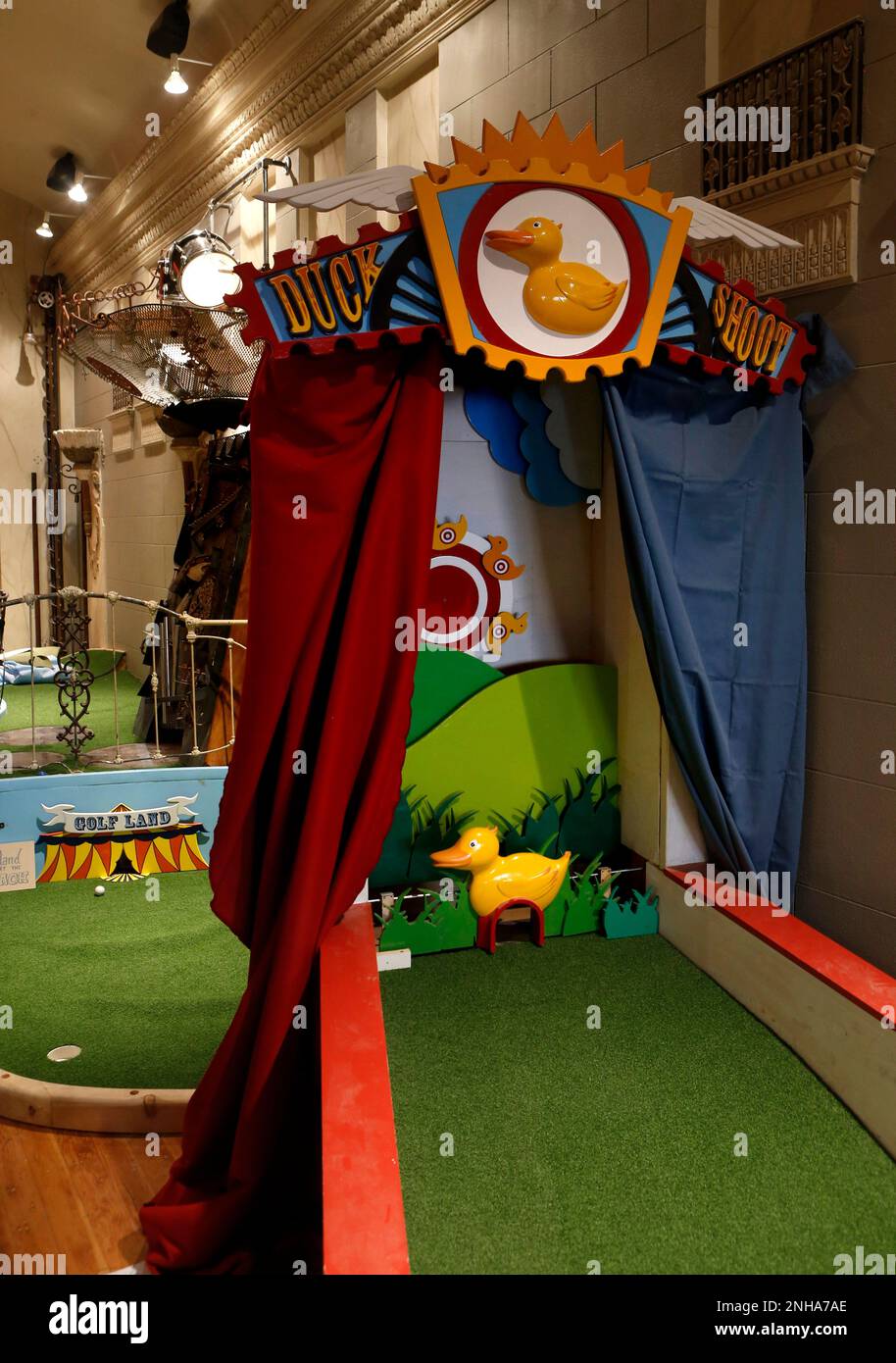 Duck Shoot one of the many miniature golf hole featured inside Urban ...