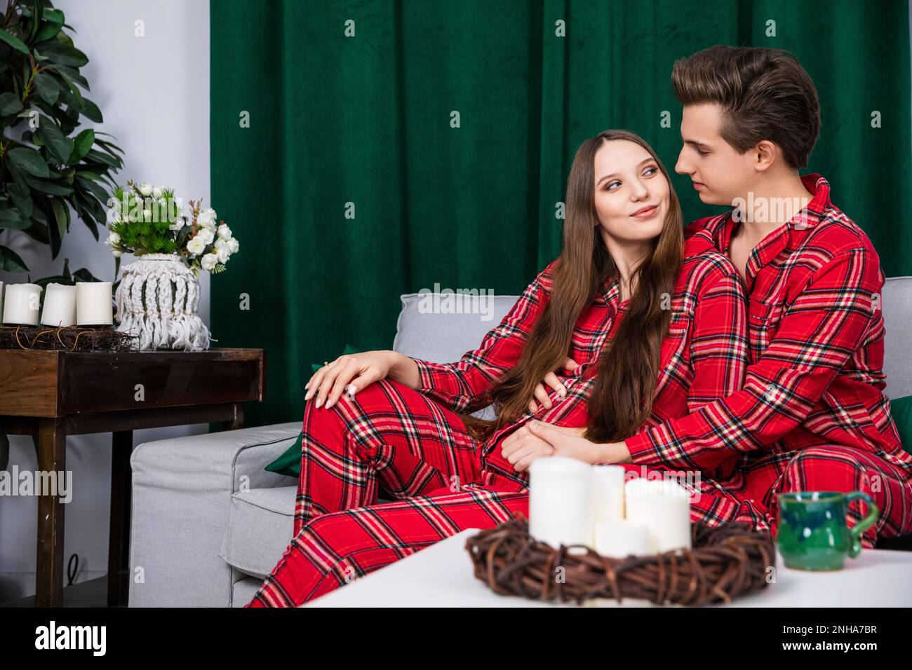 Man and woman look deeply into each other's eyes Stock Photo - Alamy