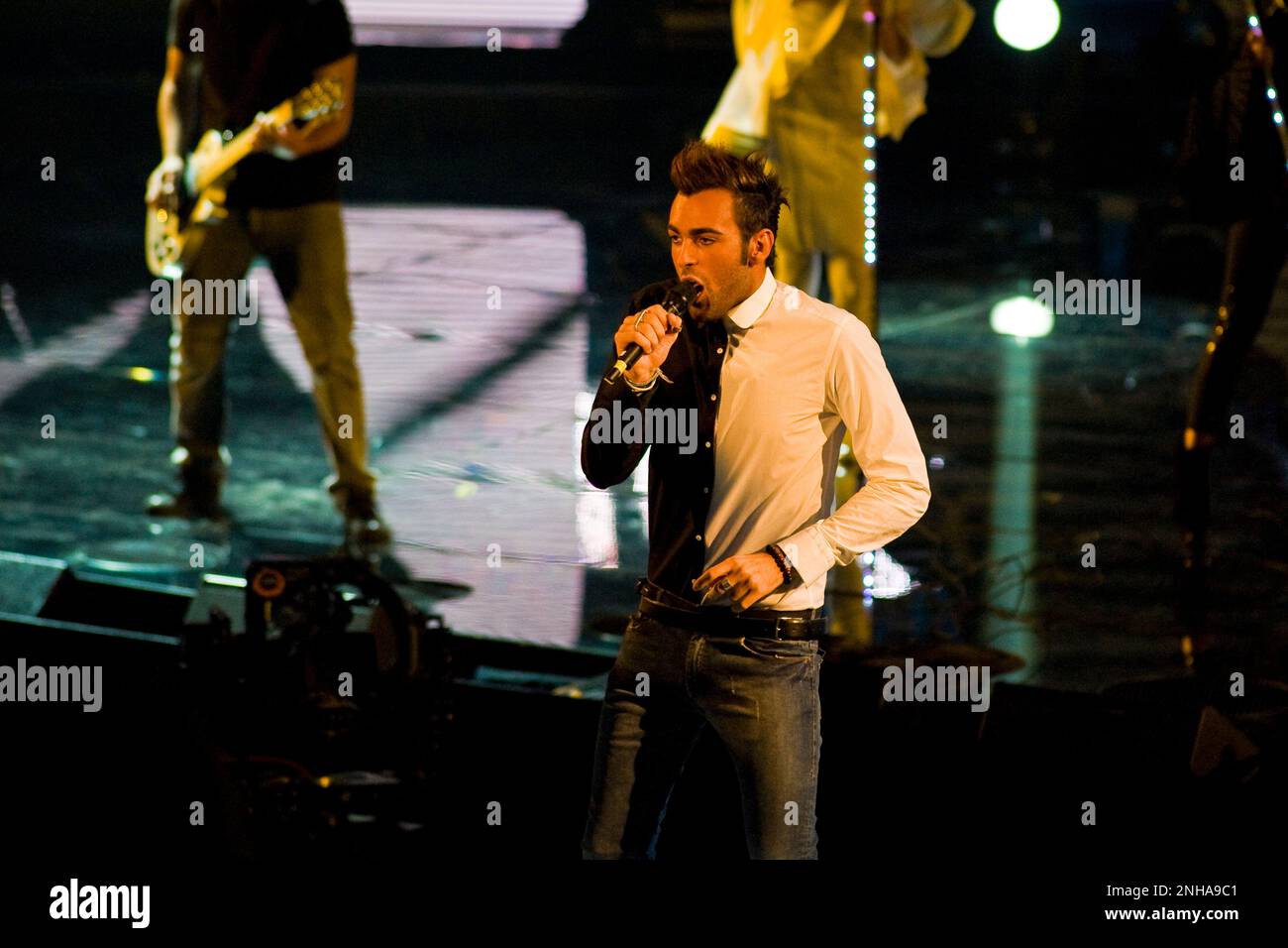 X factor italy marco mengoni hi-res stock photography and images - Alamy