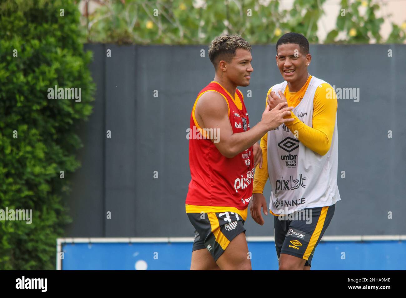 SP - Santos - 01/31/2023 - SANTOS FC, TRAINING - Santos players Marcos ...