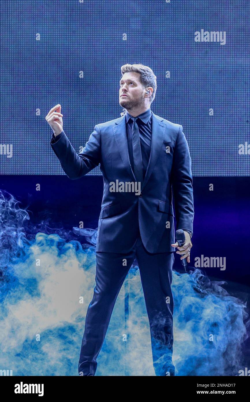The singer and songwriter Michael Bublé during his performance at the ...