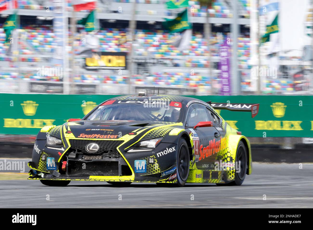 DAYTONA, FL - JANUARY 29: The #14 Vasser Sullivan Lexus RC F GT3 of ...