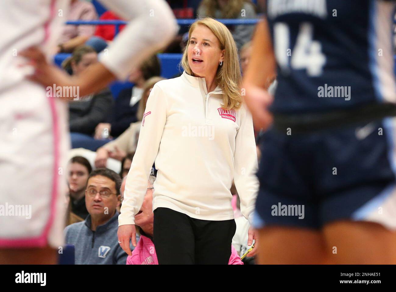 HARTFORD, CT - JANUARY 29: Villanova Wildcats head coach Denise Dillon ...