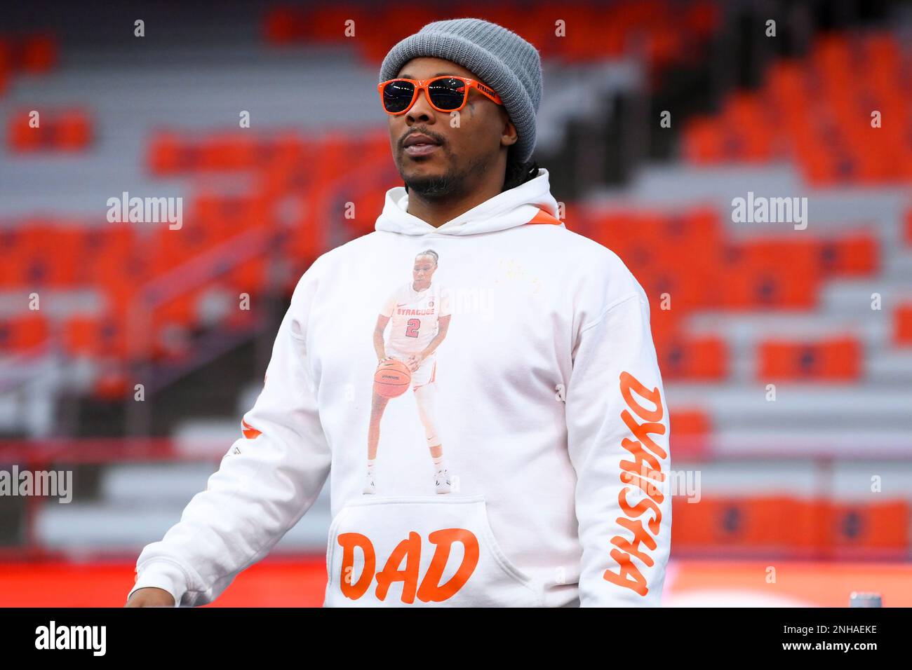 January 29, 2023: Terrance Pradia, father of Syracuse Orange guard ...