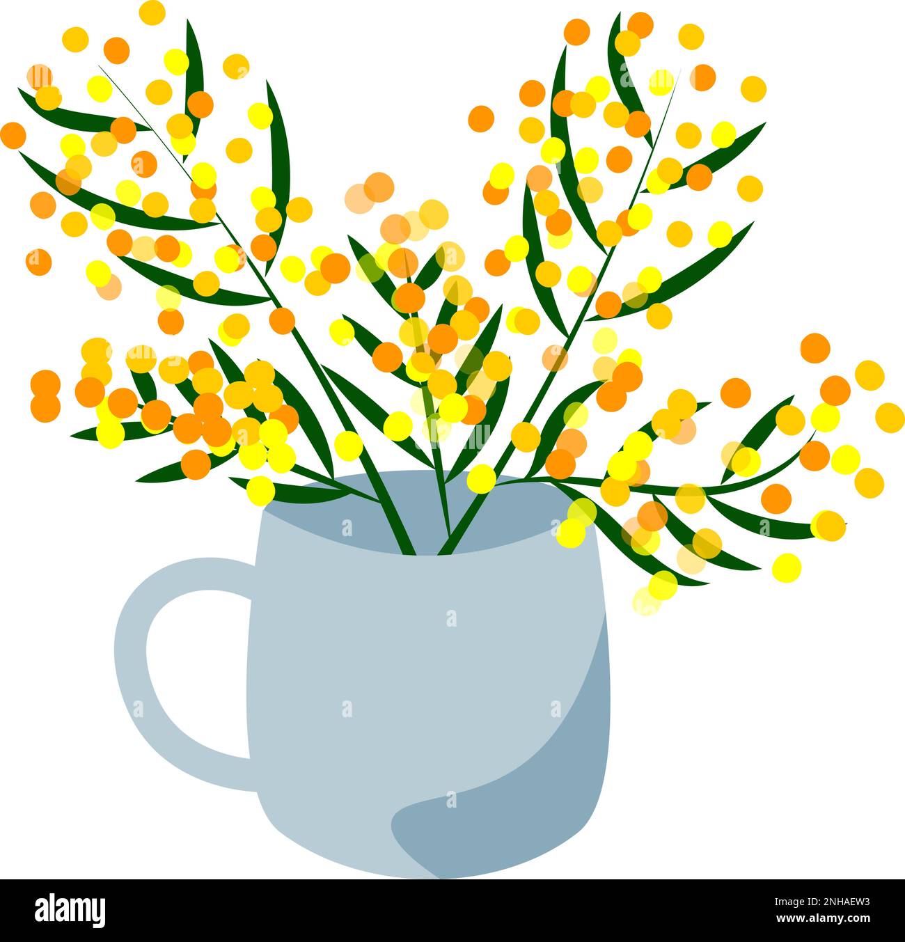 Flowers in the case Stock Vector Images - Alamy