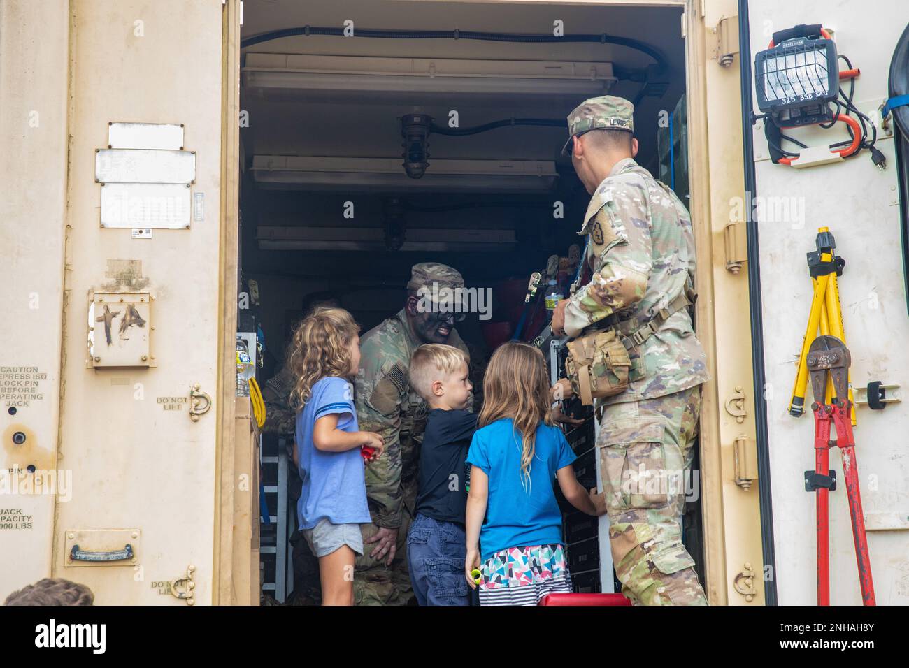 U.S. Army Soldiers assigned to the 325th Brigade Support Battalion show ...