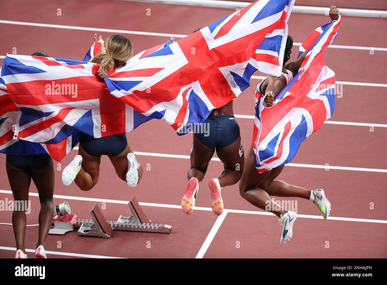 AUG 06, 2021 - Tokyo, Japan: Asha Philip, Imani-Lara Lansiquot, Dina ...