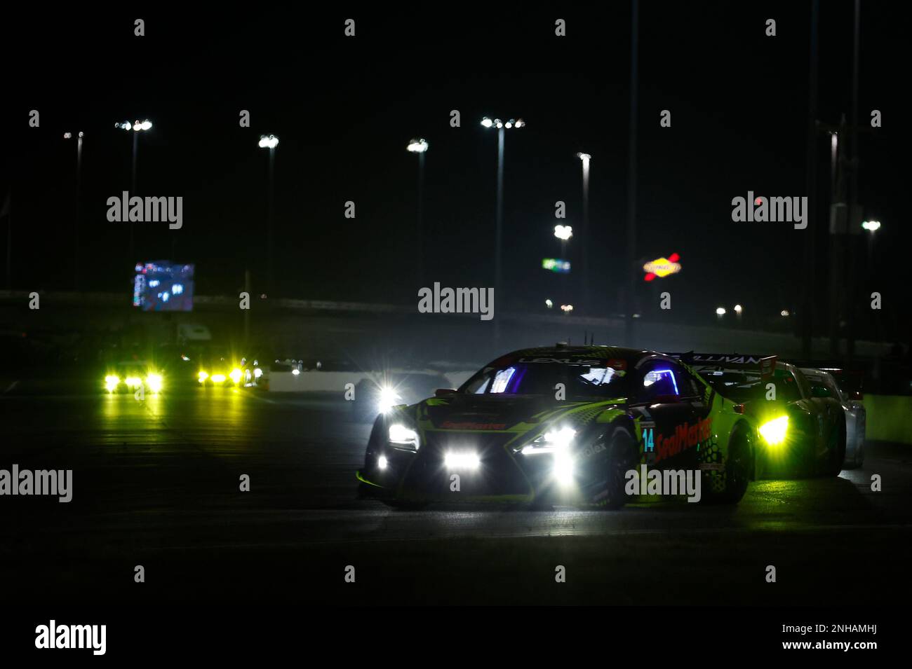 DAYTONA, FL - JANUARY 28: The #14 Vasser Sullivan Lexus RC F GT3 of ...