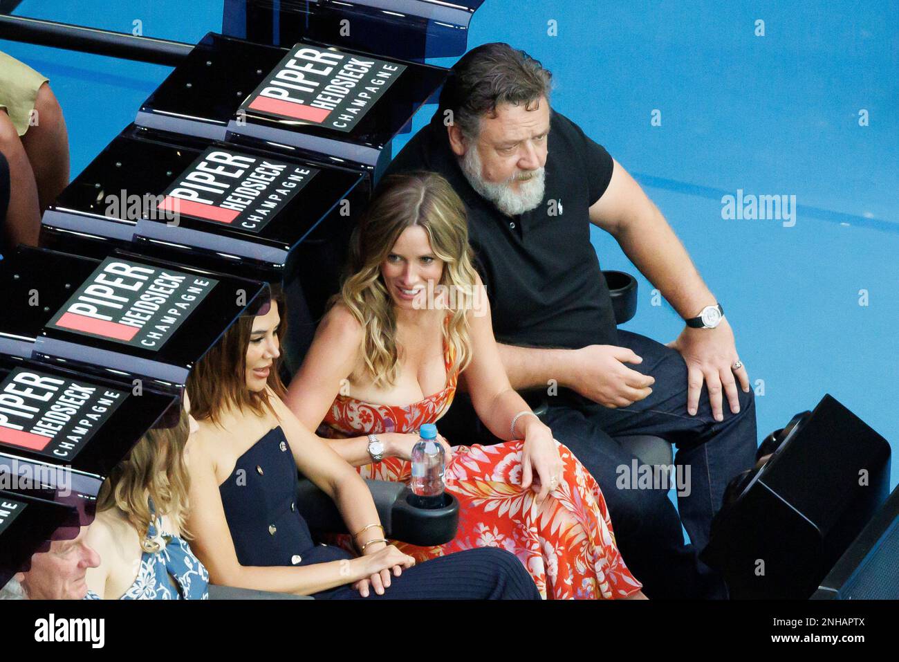 January 28, 2023: Australian actor Russell Crowe (R) and Britney ...