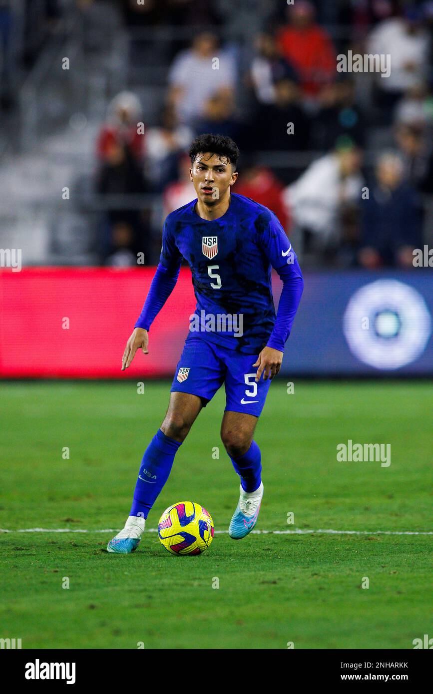LOS ANGELES, CA - JANUARY 25: USA defender Jonathan Gomez (5) during ...