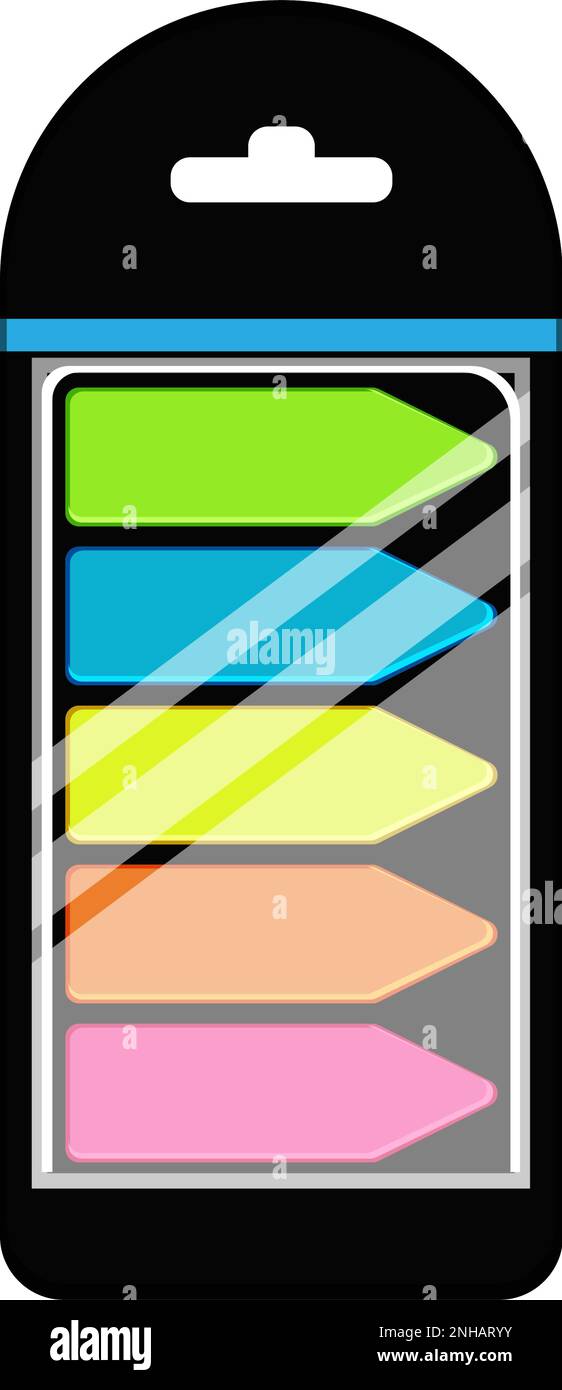 empty note sticker cartoon vector illustration sign Stock Vector Image ...