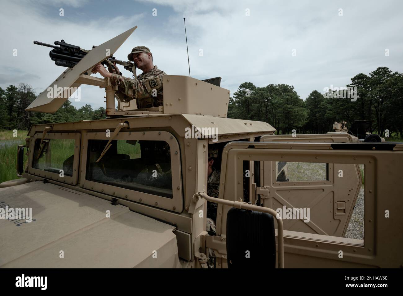A U.S. Army National Guard Soldier assigned to the 812nd Military ...