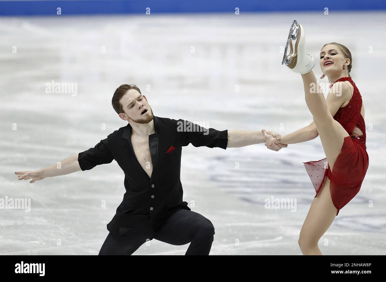 Anastasia Polibina and Pavel Golovishnikov of Poland perform during ice ...