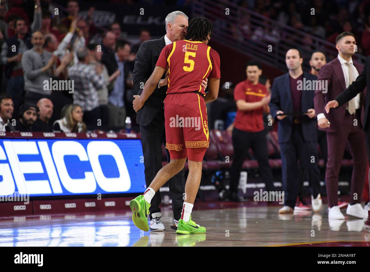 LOS ANGELES, CA - JANUARY 26: USC Trojans head coach Andy Enfield looks ...