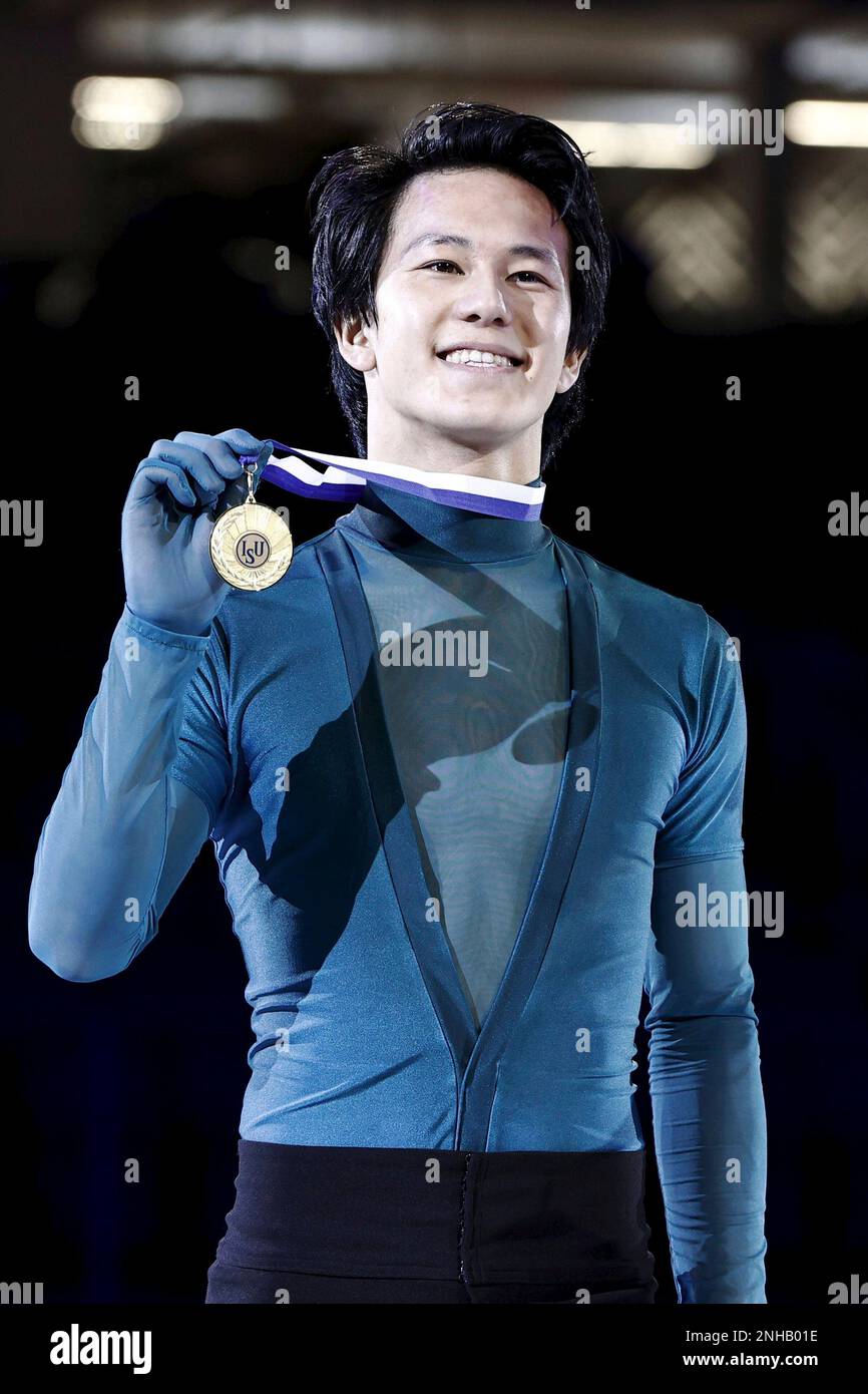 Gold medalist Adam Siao Him Fa of France celebrates after the men's ...