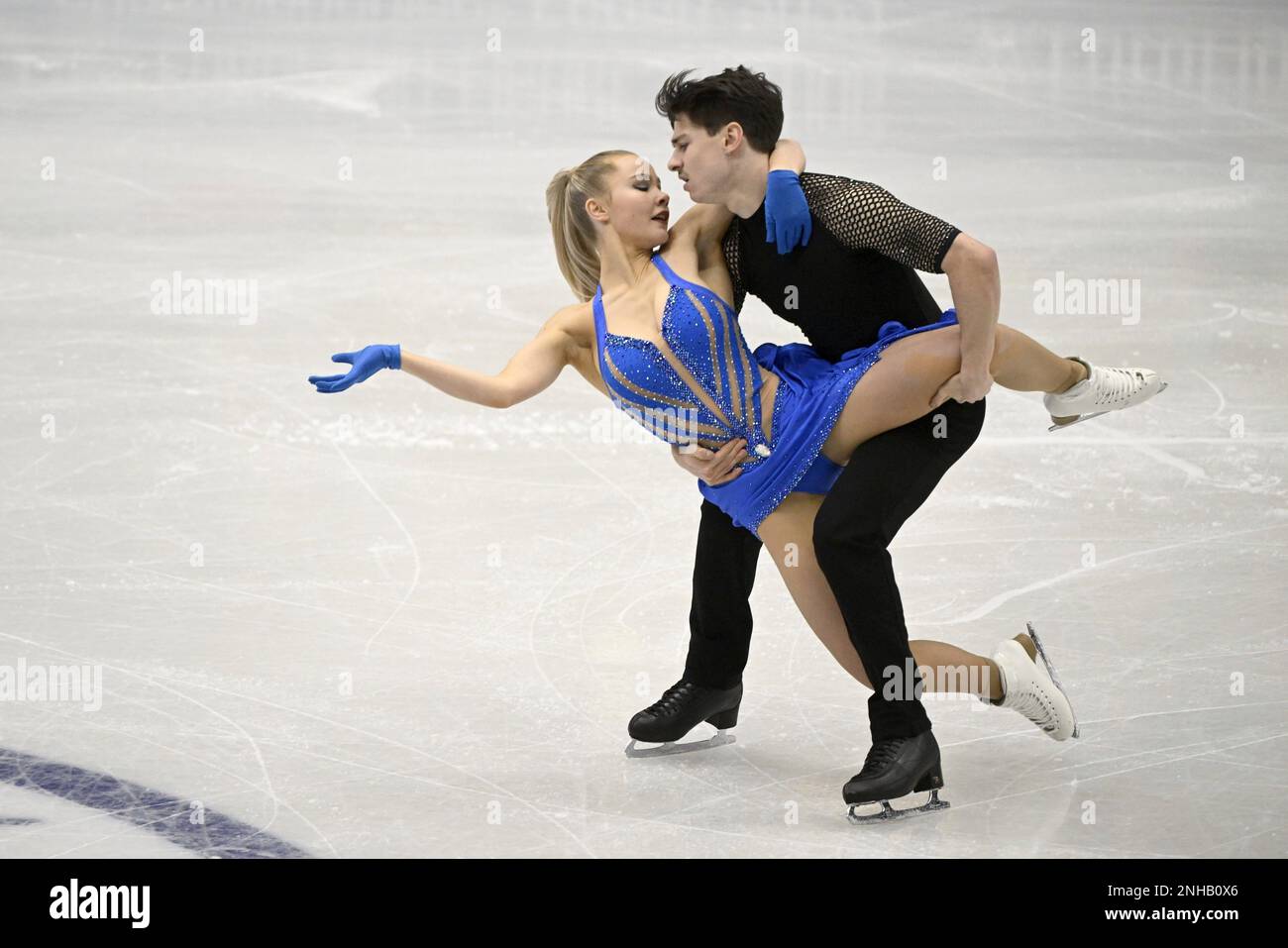France's Loicia Demougeot and Theo le Mercier perform during ice dance ...