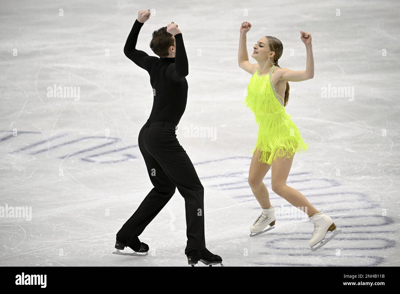 Anastasia Polibina and Pavel Golovishnikov of Poland perform during ice ...