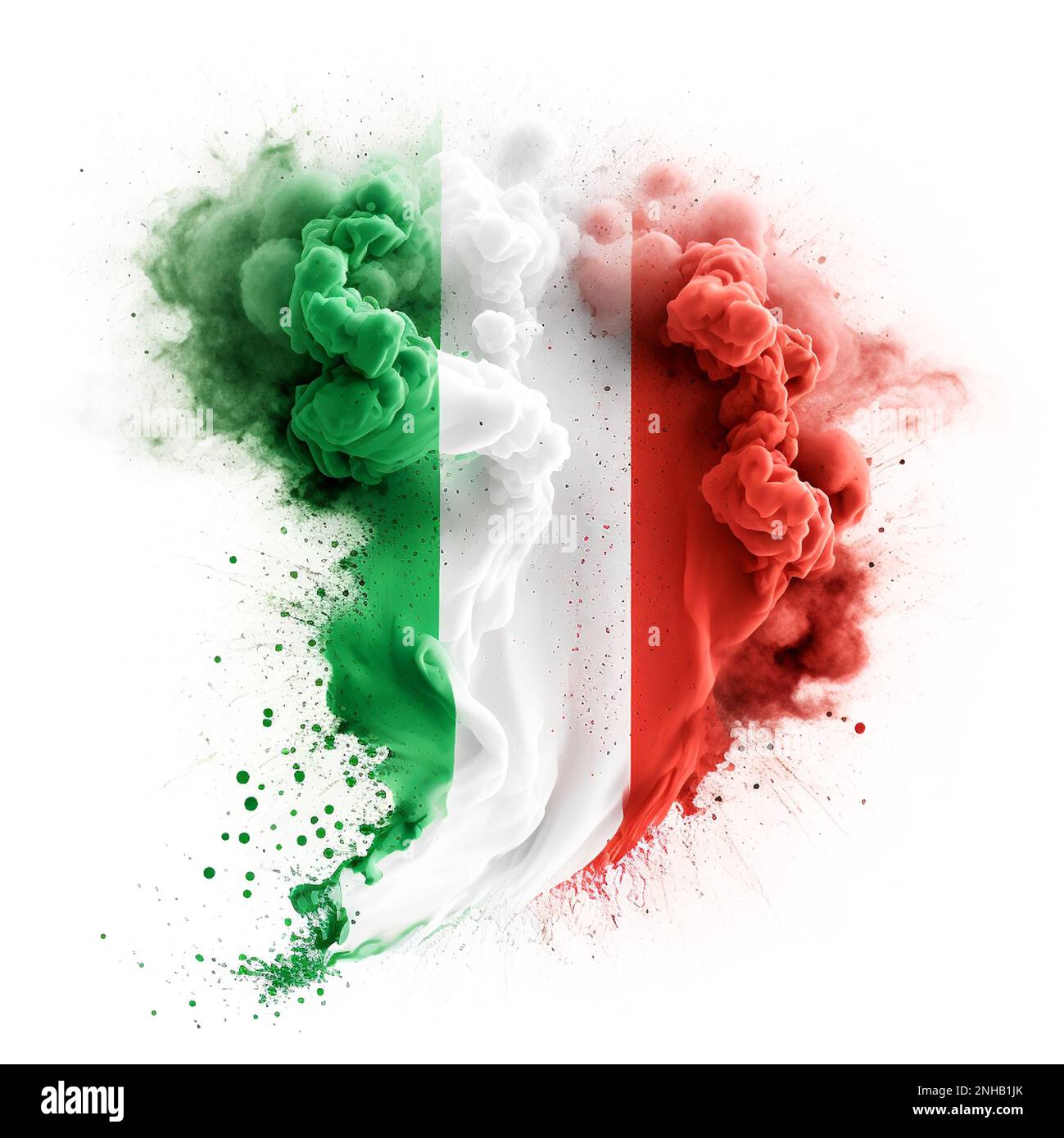 Colors of italian flag Cut Out Stock Images & Pictures - Alamy
