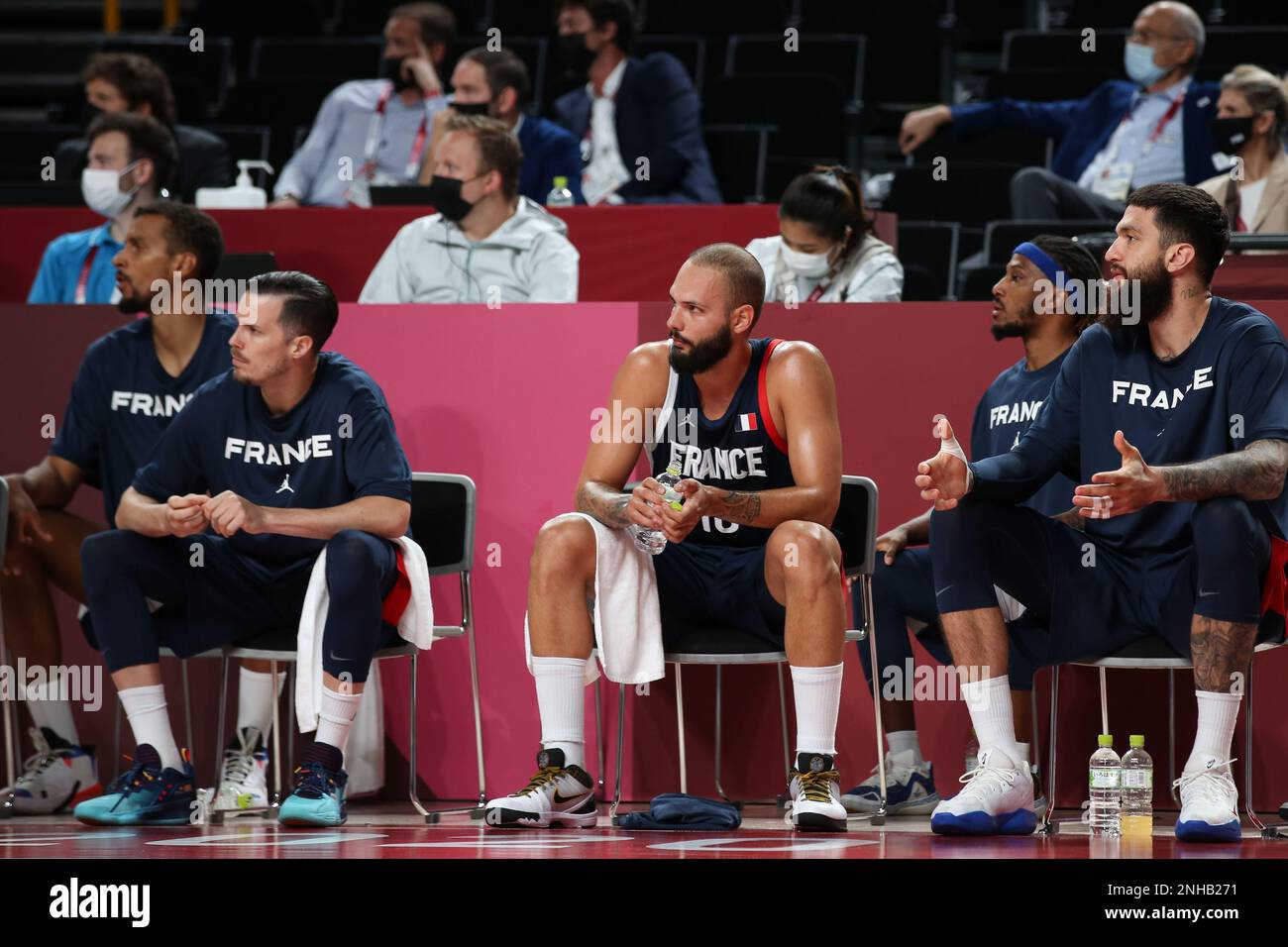 AUG 7, 2021: Evan Fournier of France in the Men's Basketball Final ...