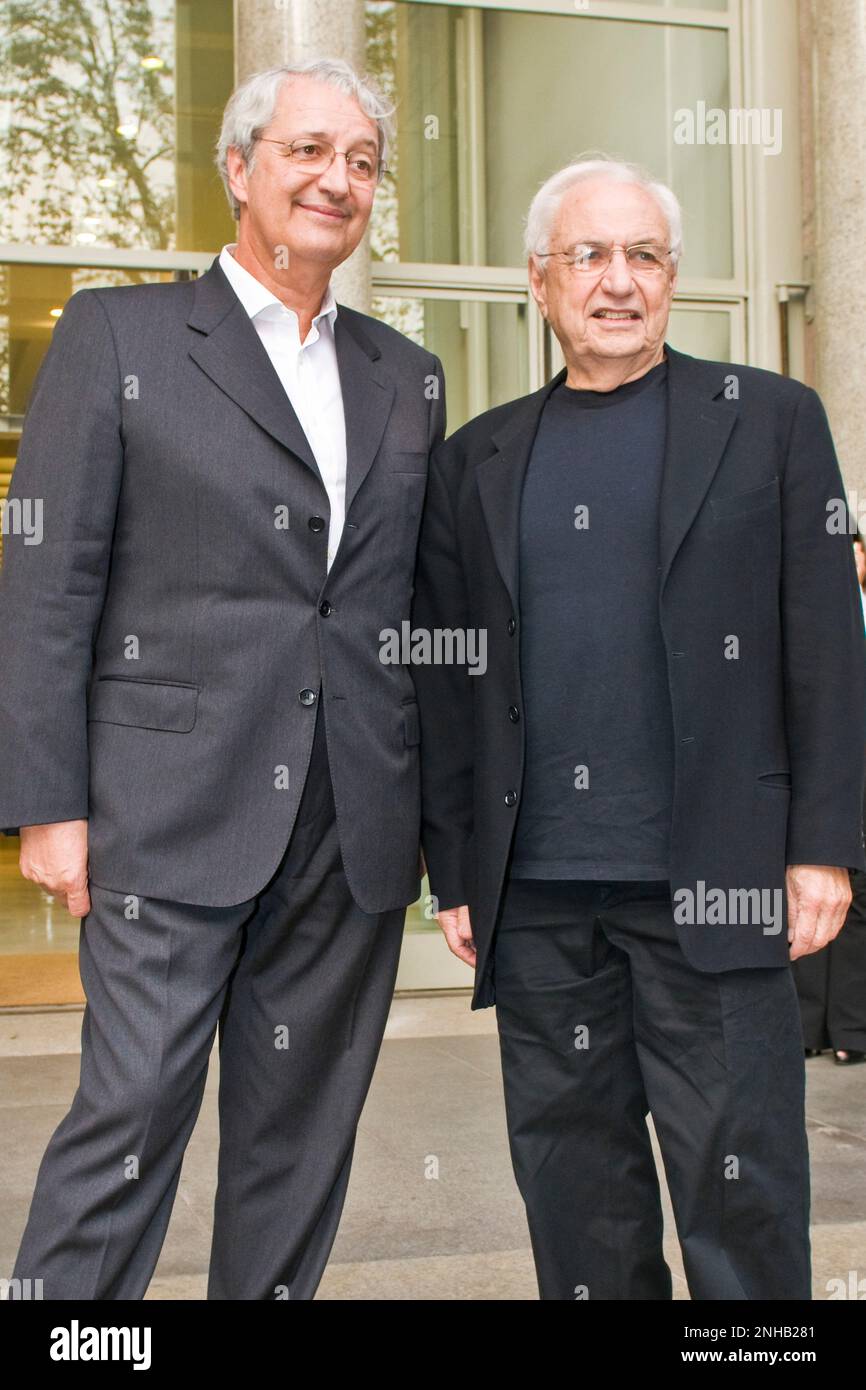 Davide Rampello and Frank O. Gehry, Triennale of Milan, Italy (27.10.09 ...