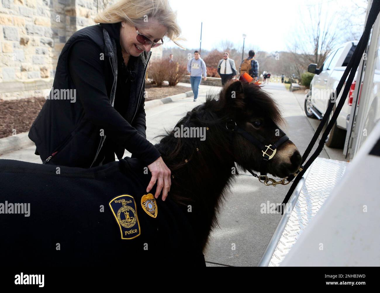 Leslie Roberts-Gregg cloaks Ringo in his Virginia Tech police duty ...