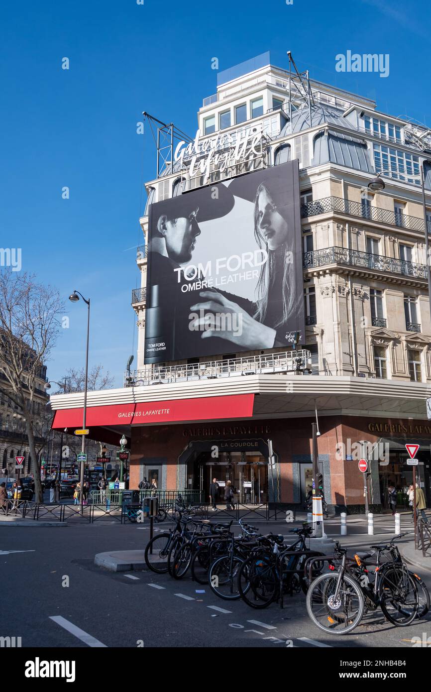 Tom Ford perfume advertising billboard covering the facade of the ...
