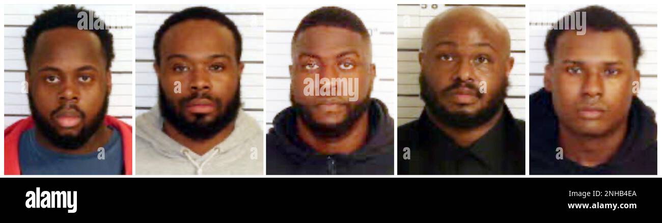 This combo of booking images provided by the Shelby County Sheriff's ...