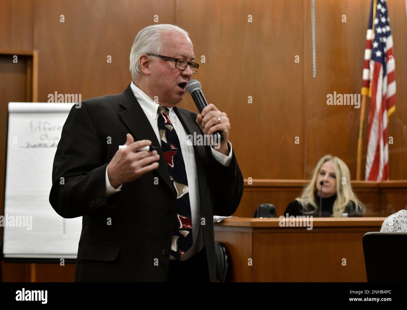 Special Prosecutor Robert Jambois, left, questions Dr. Stacey Hail, a ...